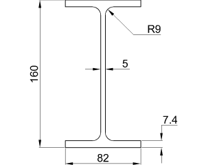 IPE 160 – Your Steel Standards & CAD File Hub