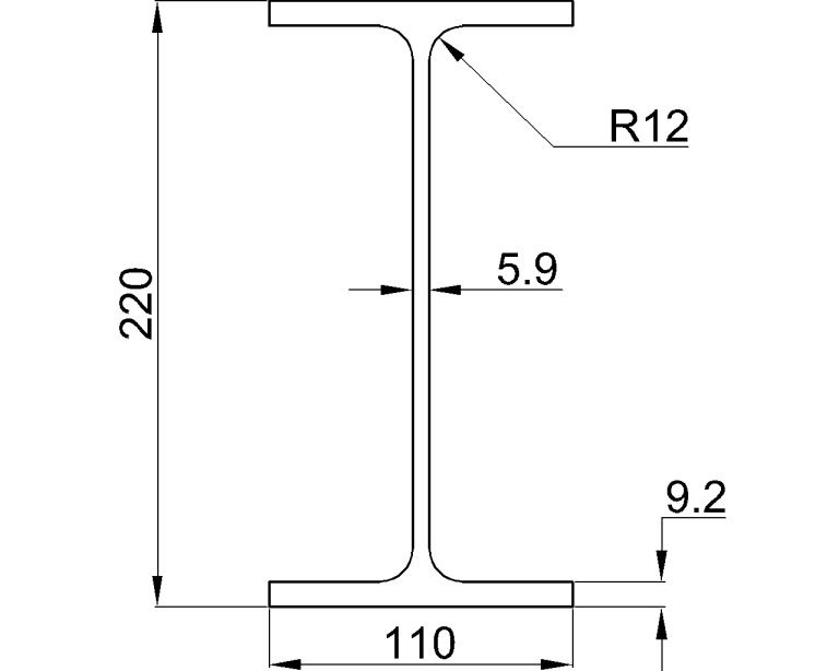 IPE 220 – Your Steel Standards & CAD File Hub