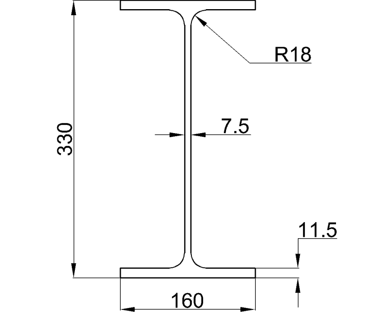 IPE 330 – Your Steel Standards & CAD File Hub