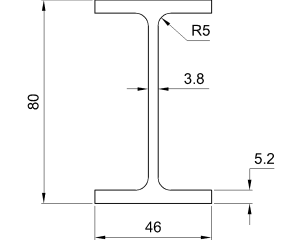 IPE 80 – Your Steel Standards & CAD File Hub