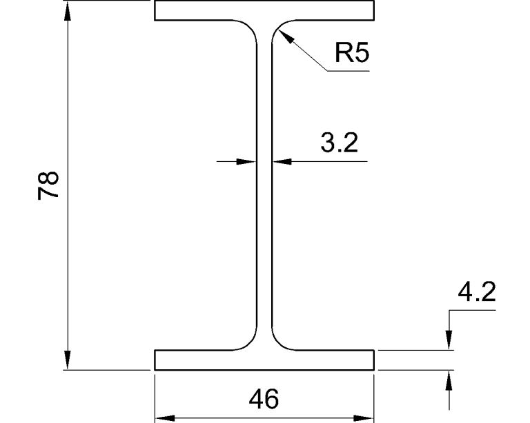 IPE AA 80 – Your Steel Standards & CAD File Hub