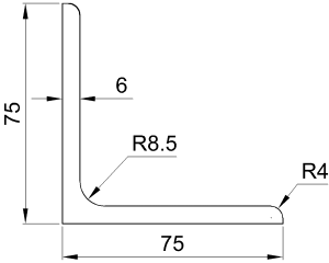 L-75x75x6 – Your Steel Standards & CAD File Hub