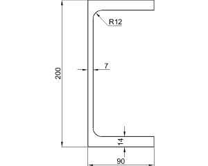 PFC 200x90x30 – Your Steel Standards & CAD File Hub