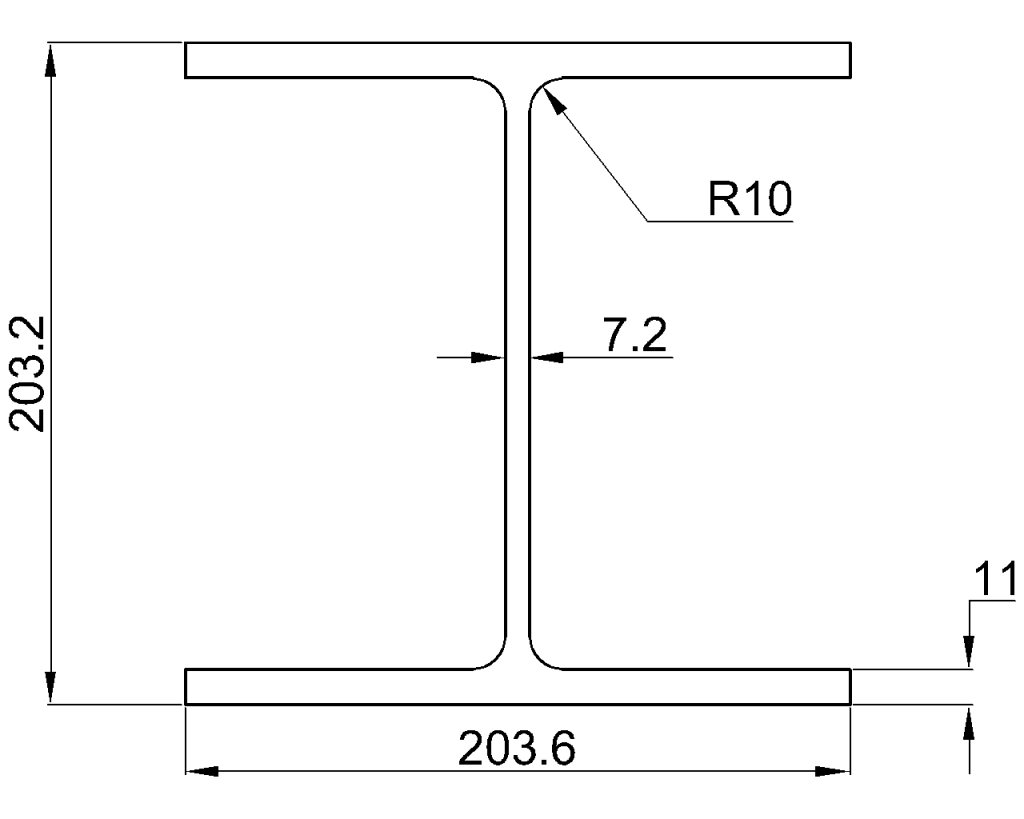 UC 203x203x46 – Your Steel Standards & CAD File Hub