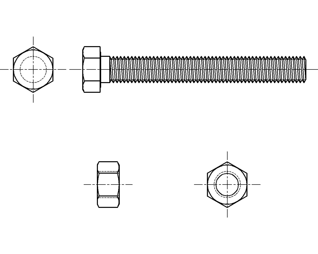 M18 Bolt – BS 3692 Standard – Your Steel Standards & CAD File Hub