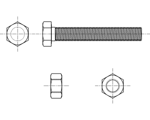 M42 Bolt – BS 3692 Standard – Your Steel Standards & CAD File Hub