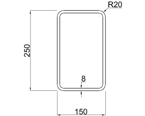 RHS 250x150x8 – Your Steel Standards & CAD File Hub