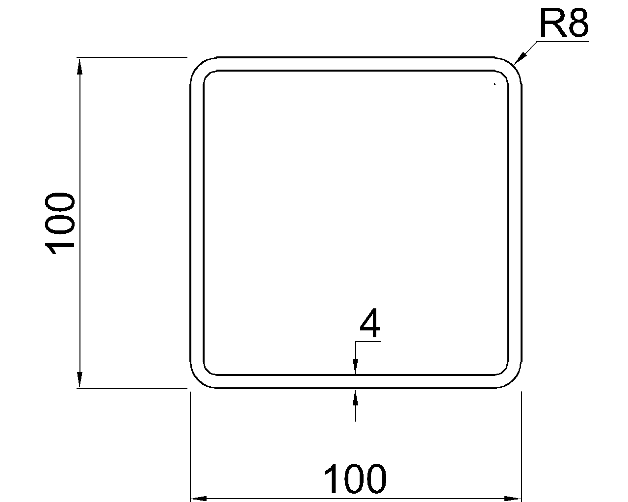 SHS 100x100x4 – Your Steel Standards & CAD File Hub