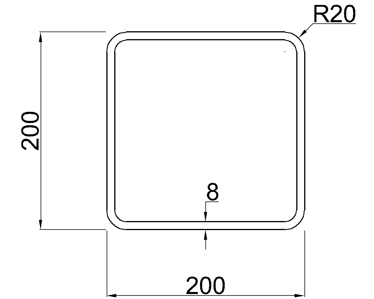 SHS 200x200x8 – Your Steel Standards & CAD File Hub