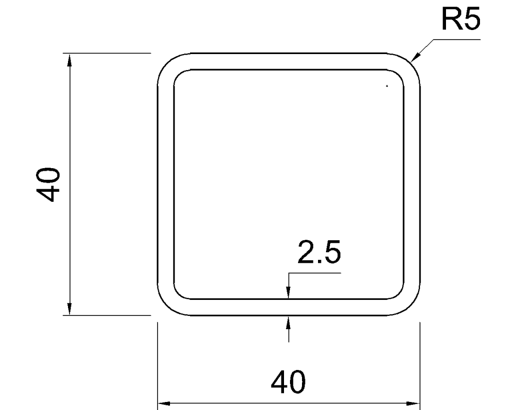 SHS 40x40x2.5 – Your Steel Standards & CAD File Hub