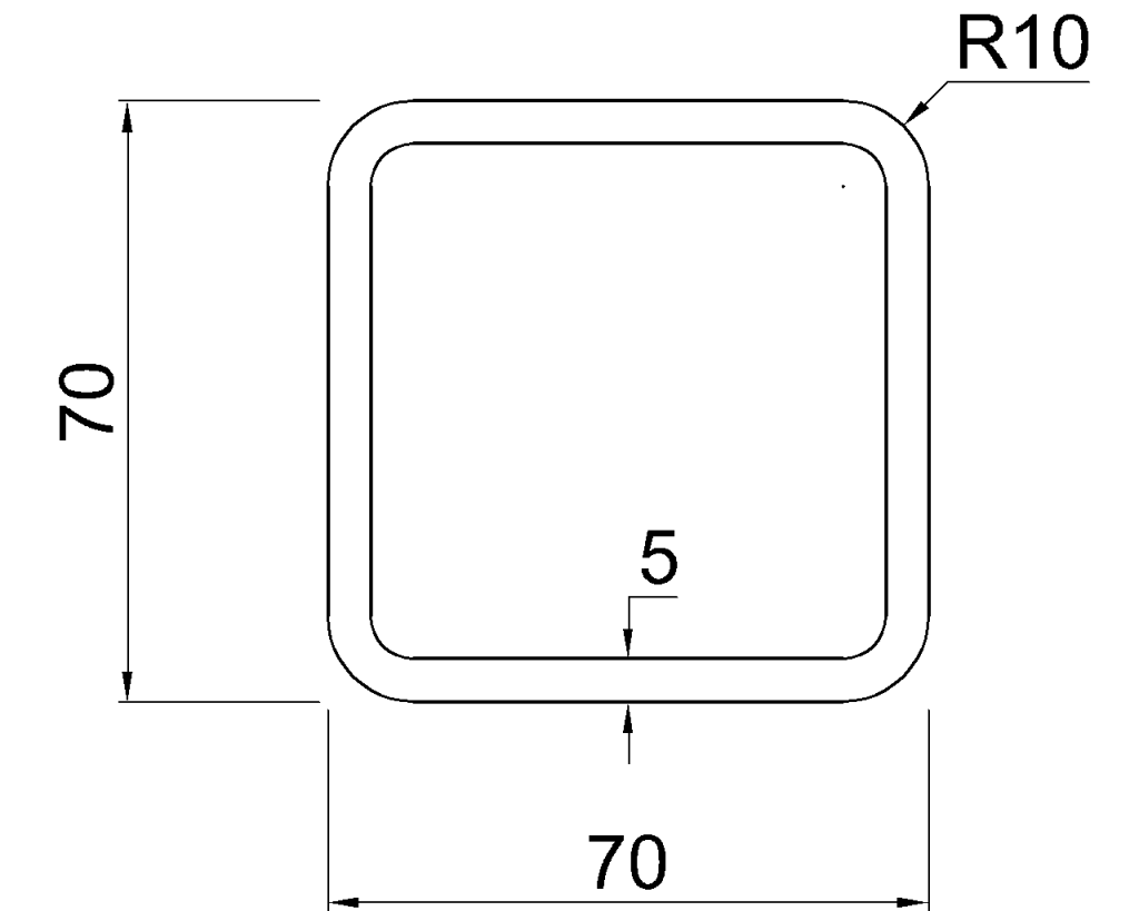 SHS 70x70x5 – Your Steel Standards & CAD File Hub